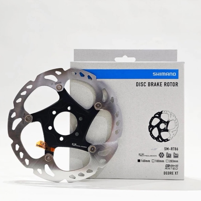 Shimano Deore XT SM-RT86 S 160mm 6 Bolt Icetech Disc Brake Rotor ...
