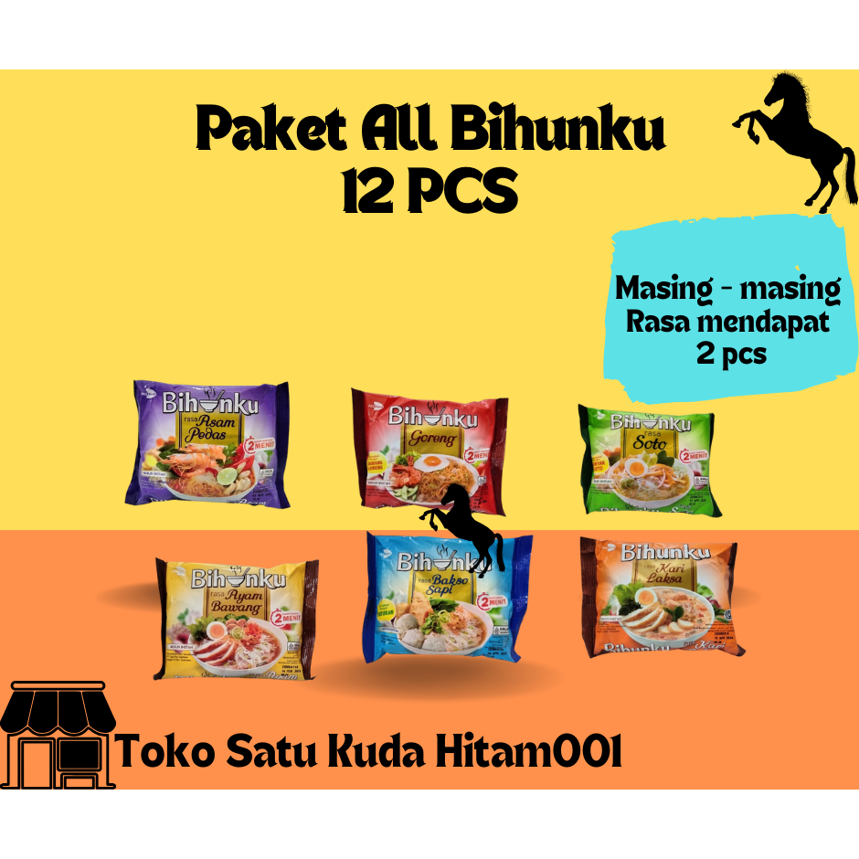 Bihunku Mix All Flavors Package 12 Pcs | Shopee Malaysia