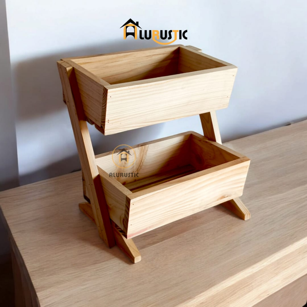 KAYU 2-layer ONION SPICE RACK / ONE-LAYER EGG RACK / AESTHETIC MINI ...