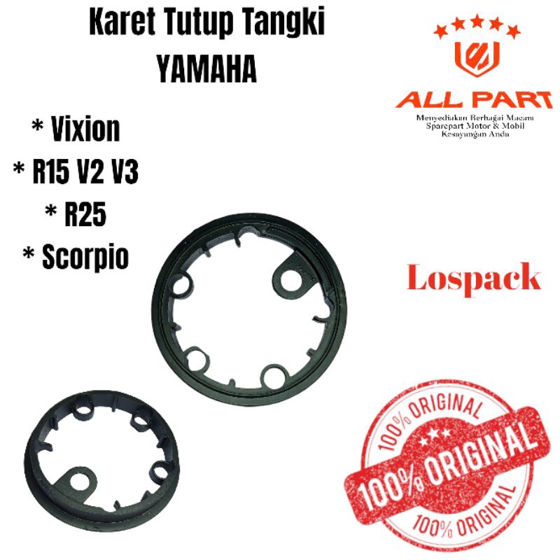 (ORIGINAL) Rubber tank cover for yamaha vixion R15 V1 V2 V3 V4 R25 ...
