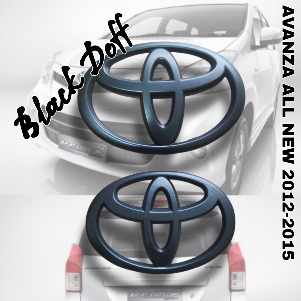 HITAM Avanza ALL NEW/ VELOZ 2012-2015/ Toyota AVANZA/ Toyota Logo Matte ...