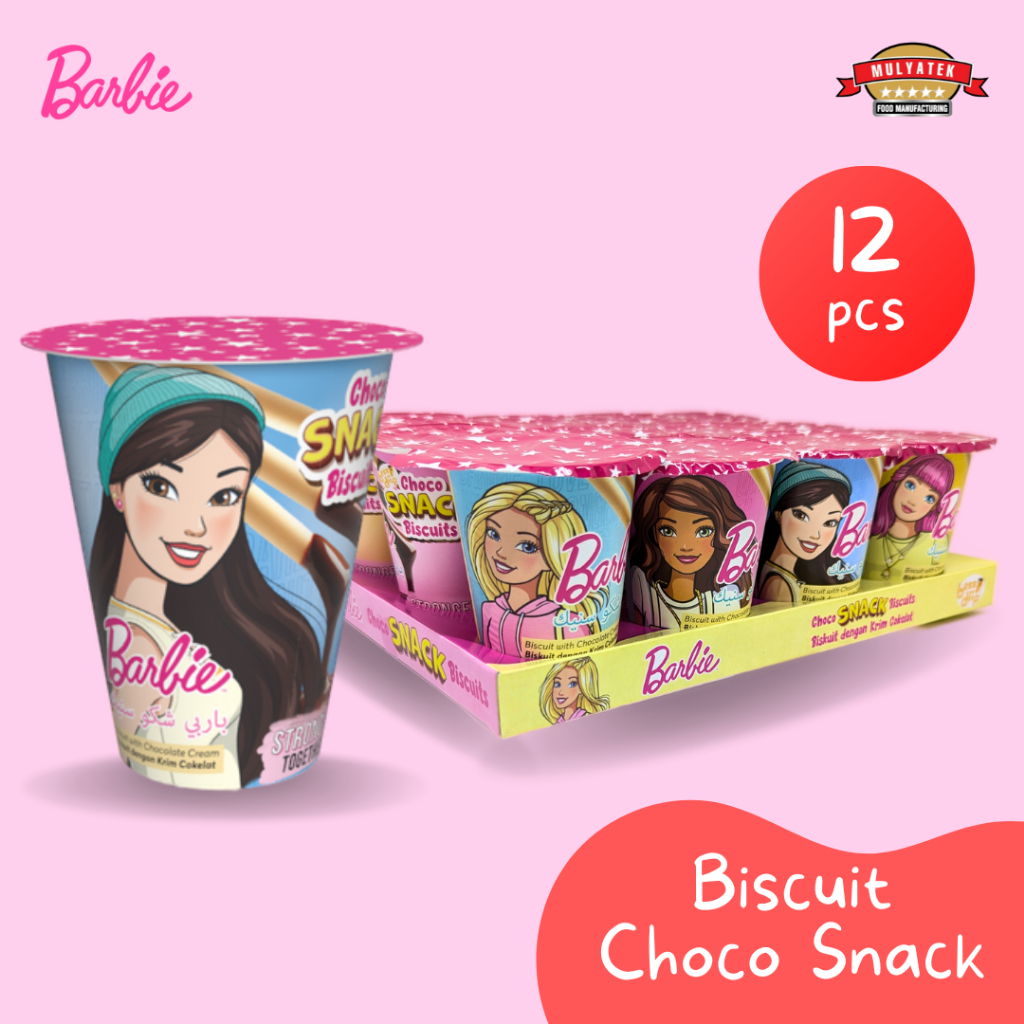 Barbie Chocolate Snack Medium Chocolate Biscuit Stick 25 gr - 12 pcs ...
