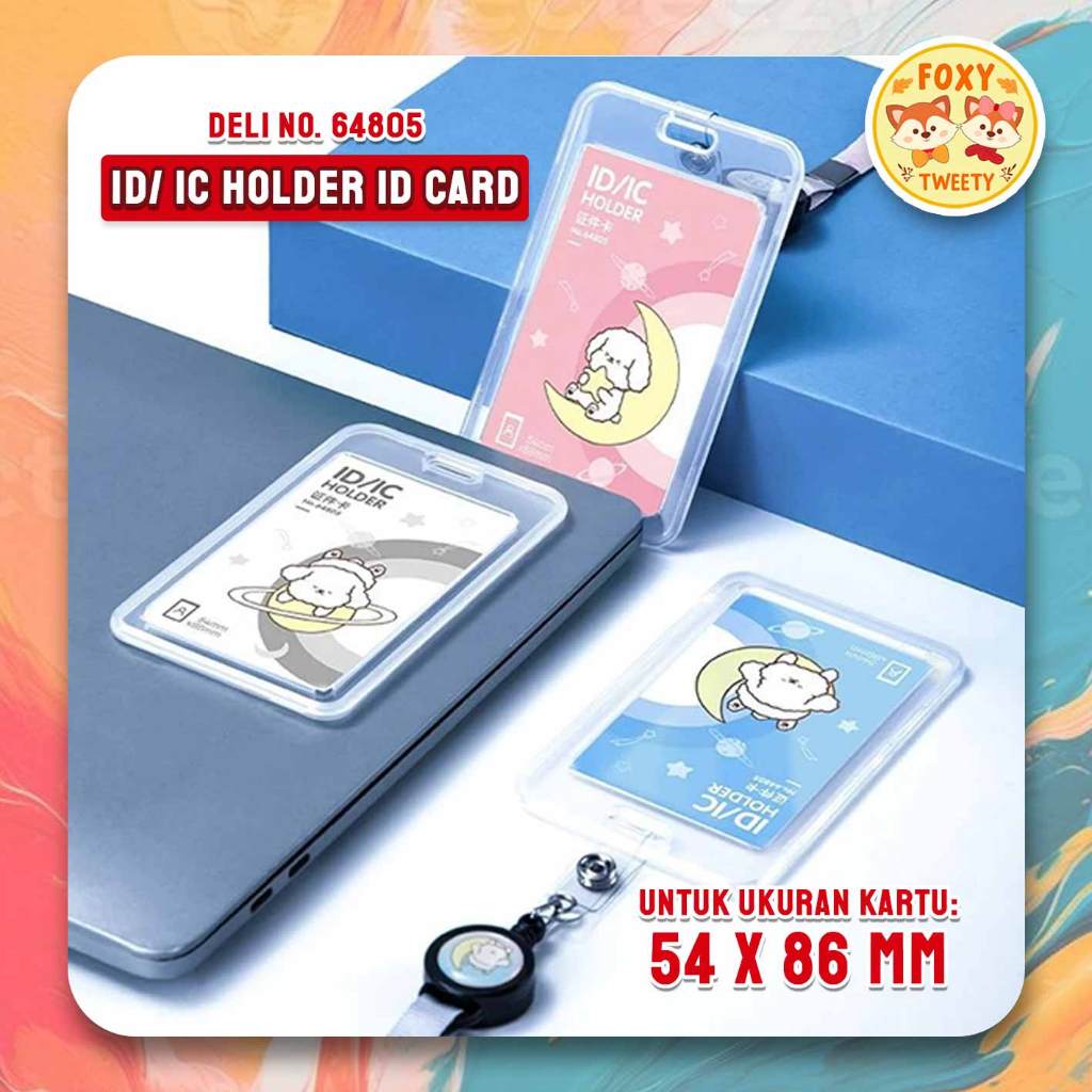 Deli Lanyard ID Card Strap Yoyo Name Badge 64805 Deli/IDCARD Holder ...