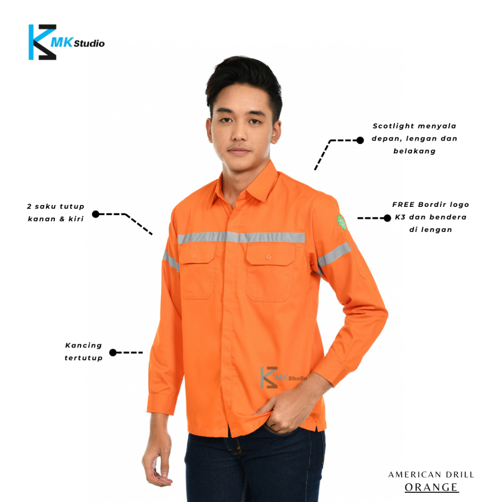 Project work uniforms/long sleeve safety clothes/k3 work uniforms/long ...
