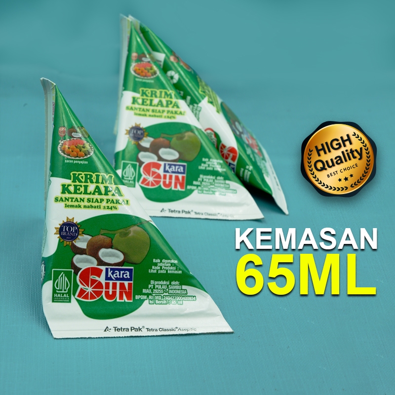 Sun Kara Original Liquid Coconut Milk Sasa Packaging 65ml Original ...
