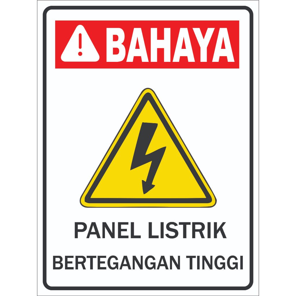Acrylic / high voltage electrical panel danger stickers | Shopee Malaysia