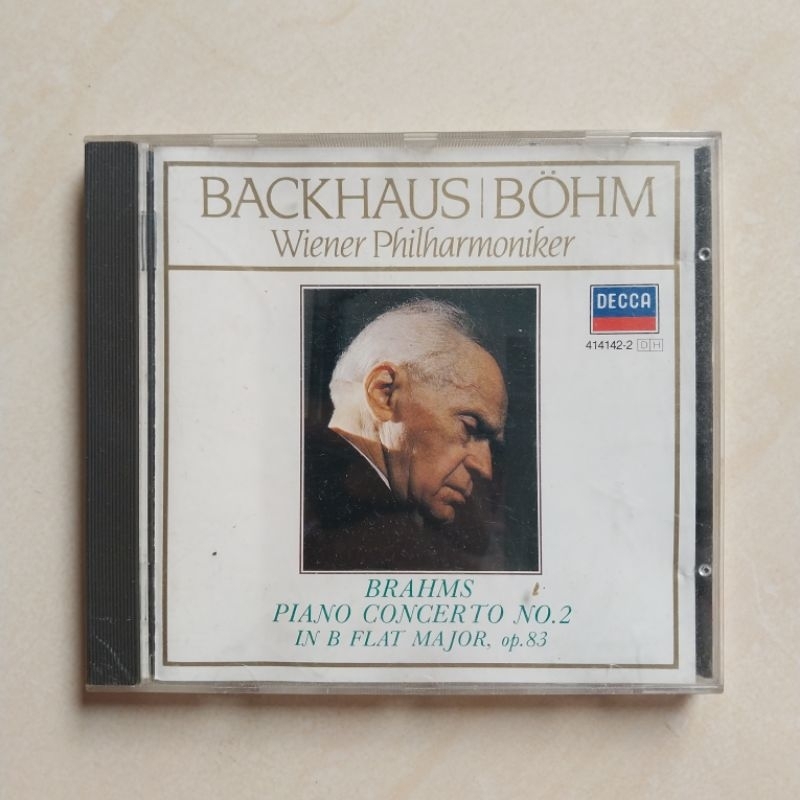 Brahms CD: PIANO CONCERTO NO 2 BACKHAUS/WIENER PHILHARMONIKER/BOHM ...