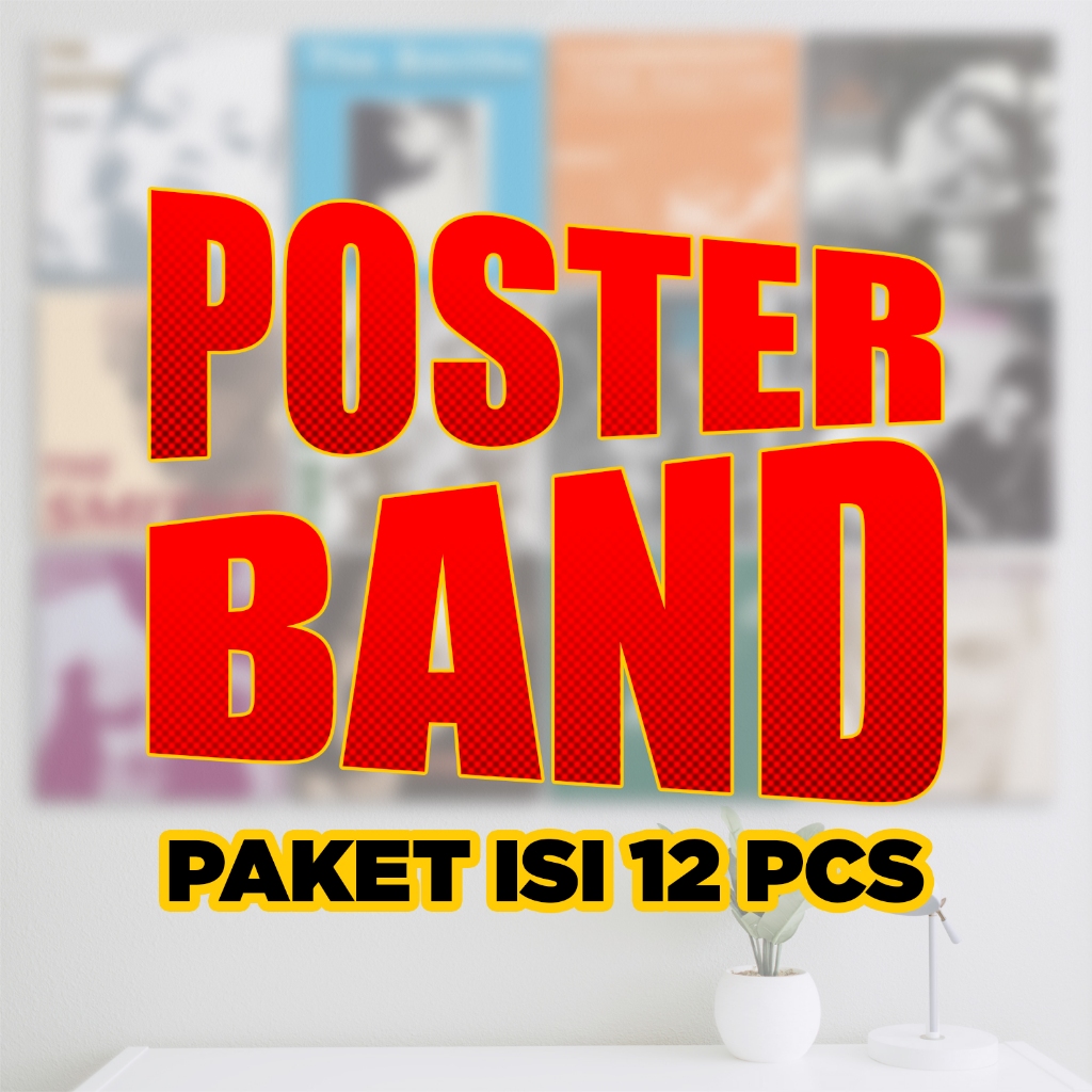 PACKAGE OF 12 PCS ALBUM BAND POSTERS (THE SMITH, IRON MAIDEN, NIRVALA ...
