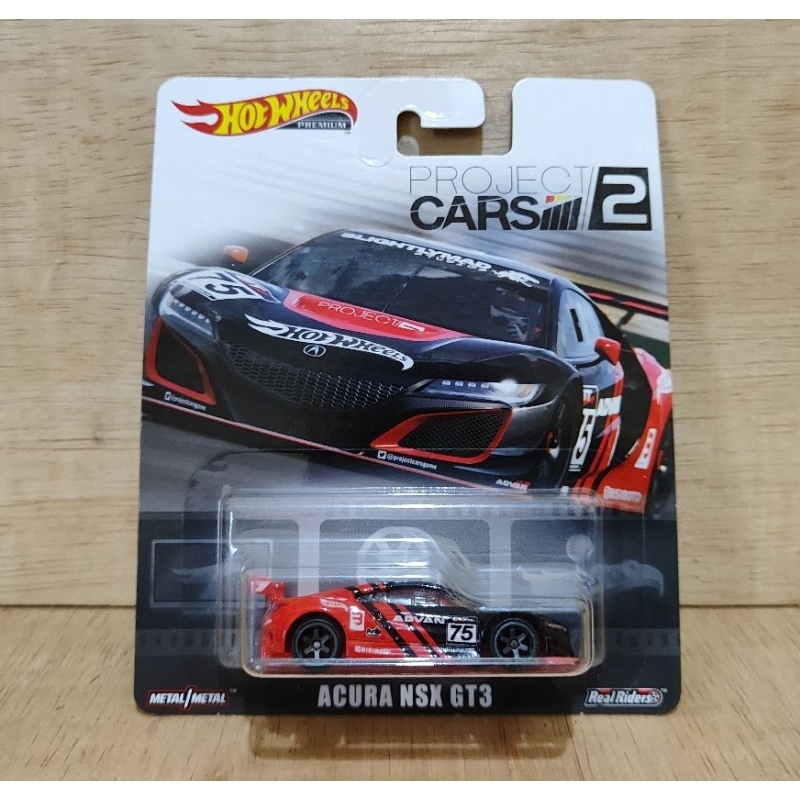 Hotwheels Premium Acura NSX GT3 Advan Project Cars 2 series | Shopee ...
