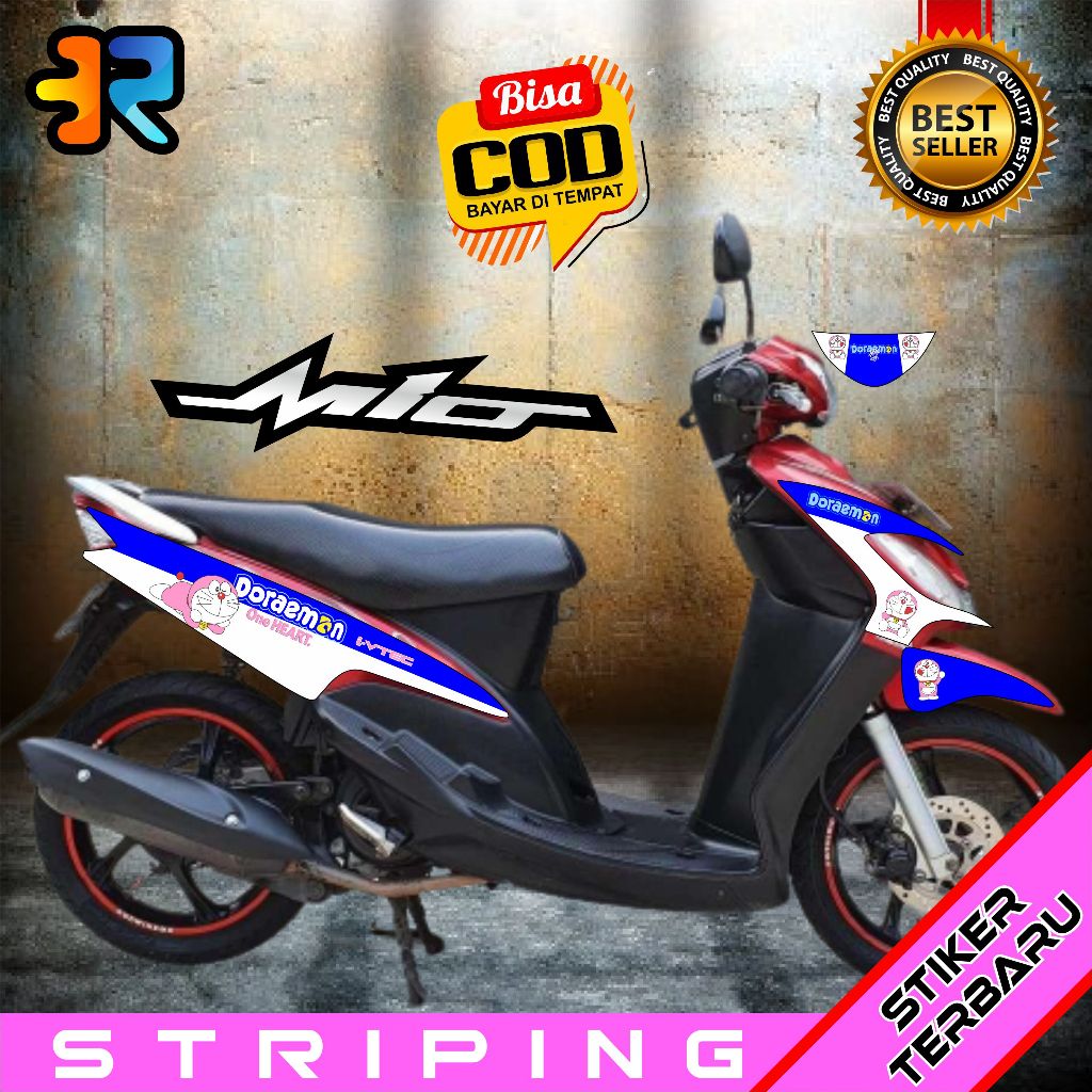 Striping Motorcycle Yamaha Mio Sporty Doraemon Motif New Premium ...