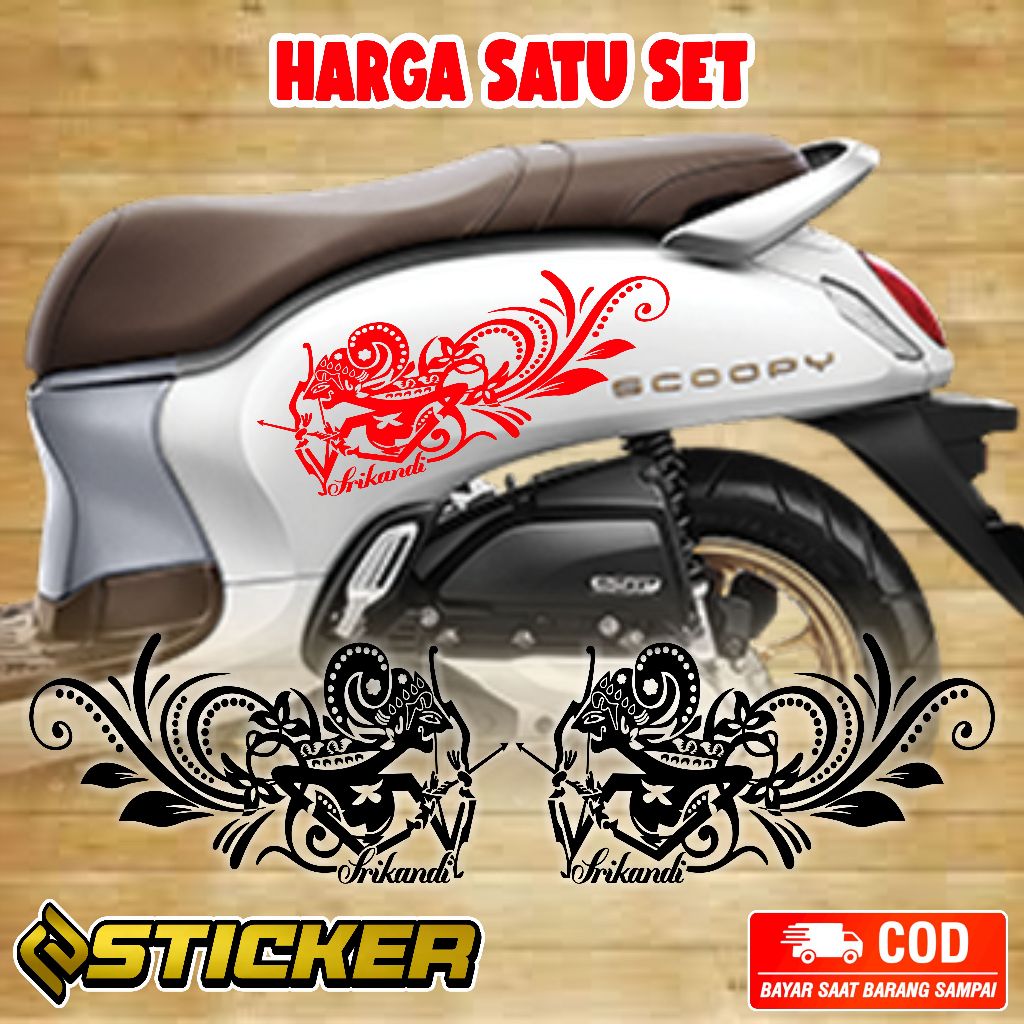 Srikandi CUTTING STICKER WAYANG ARJUNA STICKER SRIKANDI STICKER HONDA ...