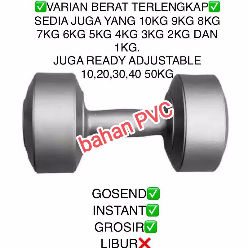 Barbell Sand DUMBEL DUMBLE PVC 5kg Sports Equipment GYM Fitness TRICEP ...