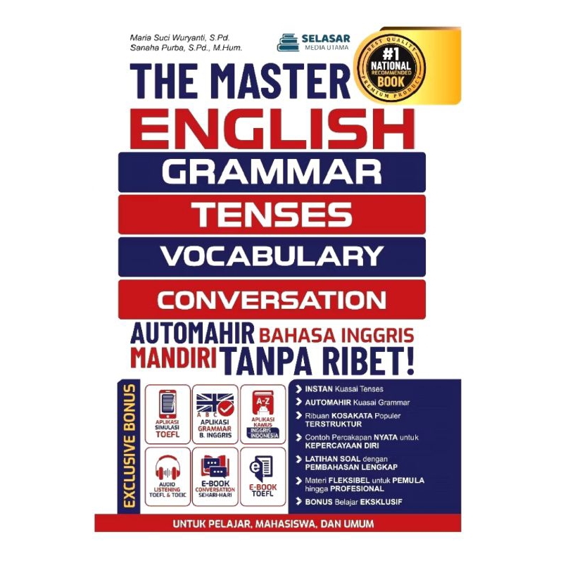 The MASTER ENGLISH GRAMMAR Book, TENSES, VOCABULARRY, CONVERSATION By ...