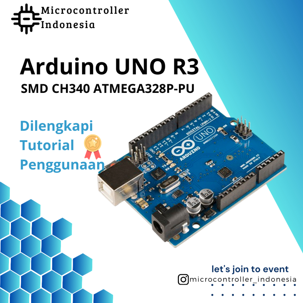 Uno R3 ATMEGA328P SMD CH340 ATMEGA328P-PU | Shopee Malaysia