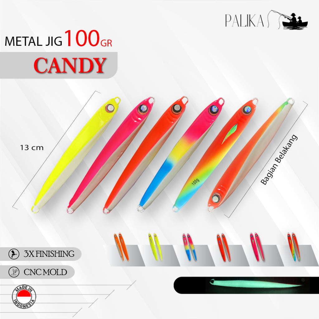 Metal jig 100 gram Palika Candy 100gr 100gram 100gram 100G | Shopee Malaysia