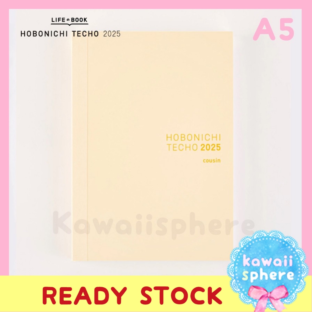 Hobonichi Techo 2025 A5 English Cousin Book (January Start) | Hobonichi ...