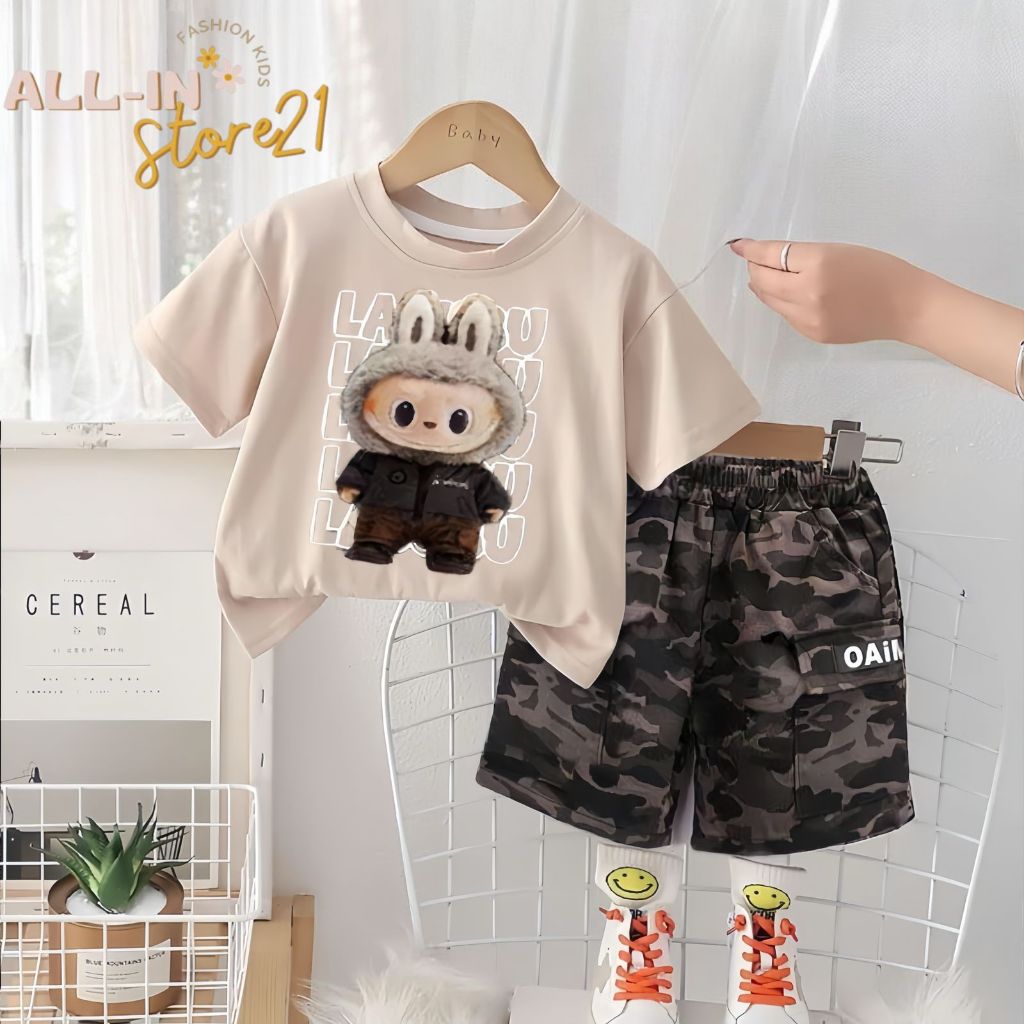 The Latest Imported LABUBU MOTIF Boys Clothes Suits Aged 1-5 Years ...