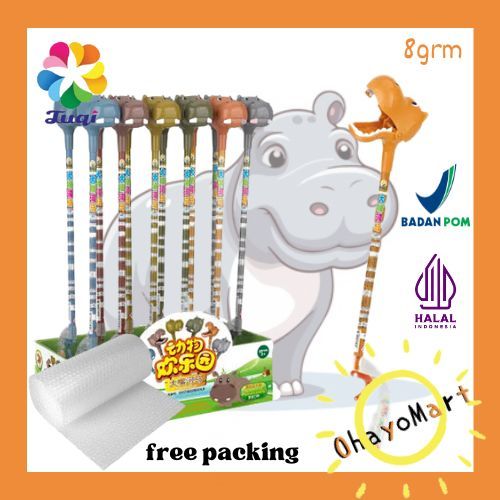Juqi Big Mouth Hippo candy / Hippo children's toy filled with candy ...