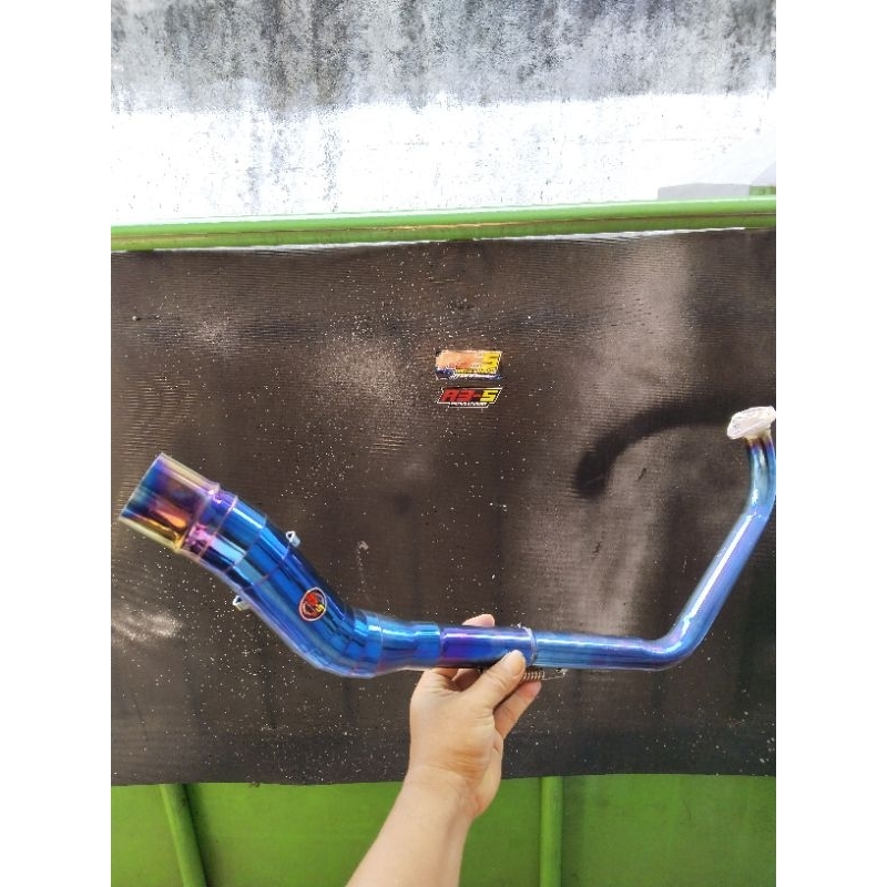 Neck Hider Exhaust R15 New V3/V4 Full Blue Original A3-S Inlet 50mm ...