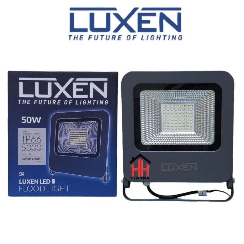 Luxen OUTDOOR LED SPOTLIGHT 50W FLOOD LIGHT OUTDOOR 50 WATT | Shopee ...