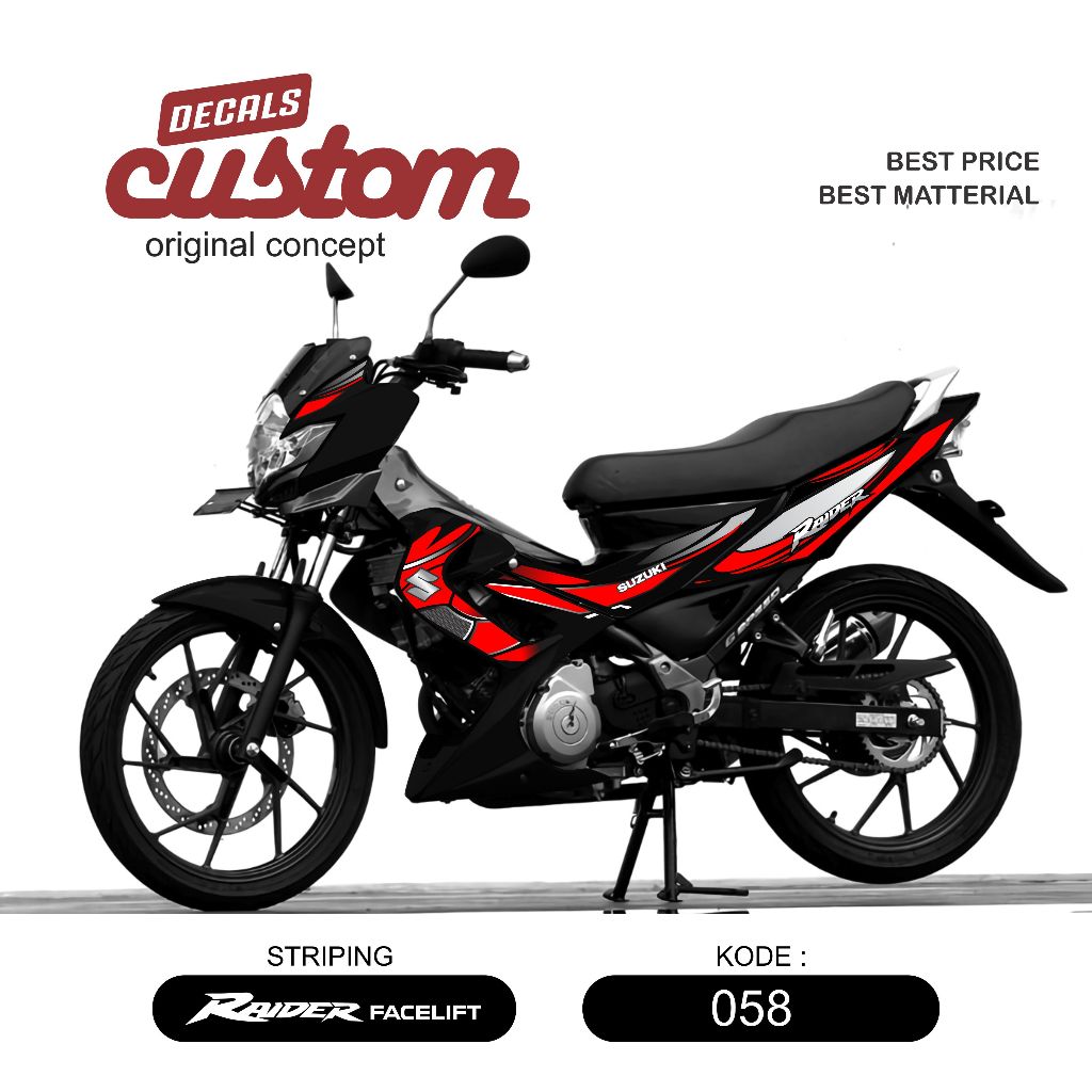 Suzuki satria fu 150 barong body Sticker Old satria f 150 barong decal ...