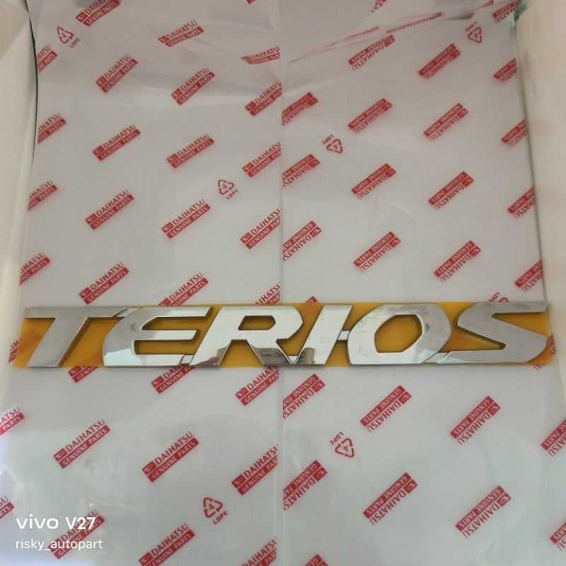 Original TERIOS written trunk logo emblem | Shopee Malaysia