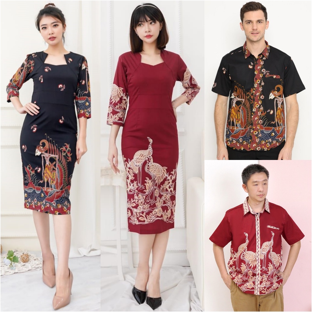 KATUN Batik Midi Dress Modern Women Big size Jumbo And Standard Dress ...