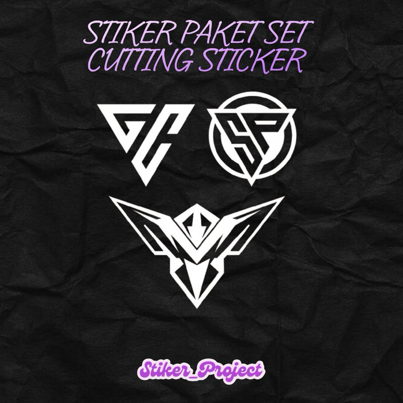 Sticker set contains 3 SP GC DIAMOND logo cutting stickers | Shopee ...