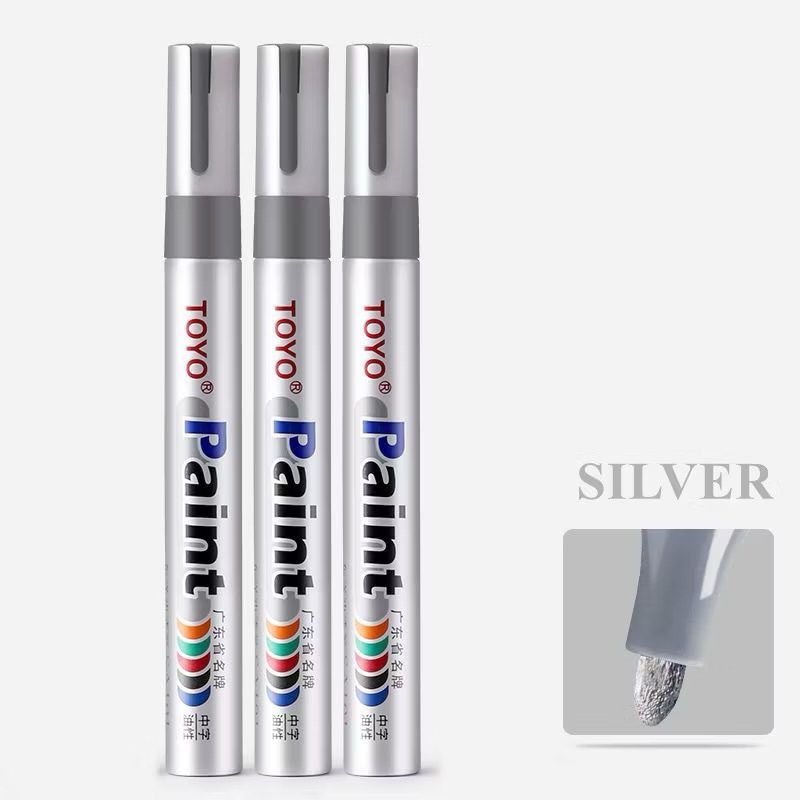 PUTIH Silver Tire Marker Paint Marker Paint Marker Paint Waterproof And ...