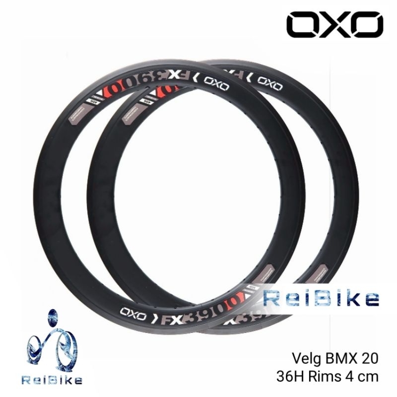 Oxo BMX Rims Fold 20 inch 36H Rims 4cm doble wall original | Shopee ...