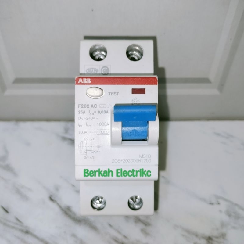 RCBO/RCCB ABB Type FH202 AC 25A | Shopee Malaysia