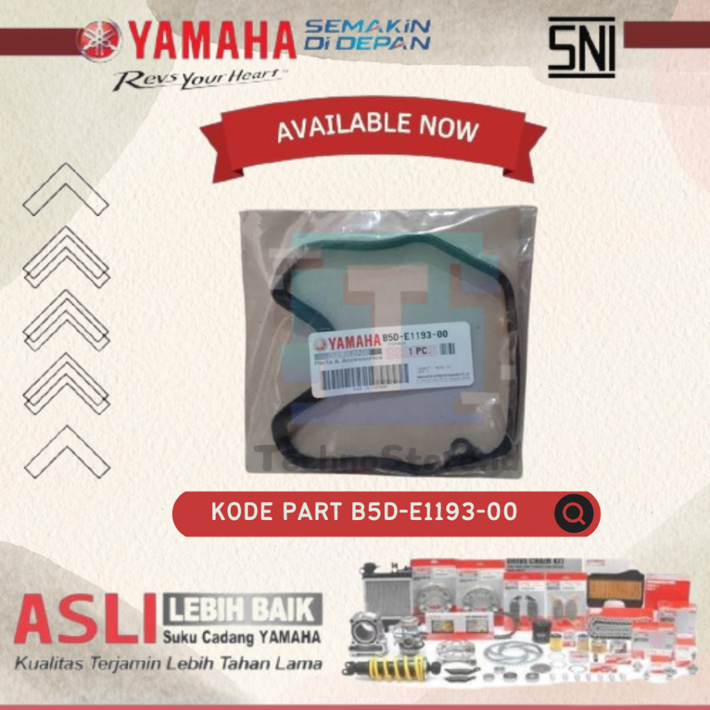 ORIGINAL YAMAHA Freego Block Head Cover Rubber Seal Gasket B5D-E1193-00 ...