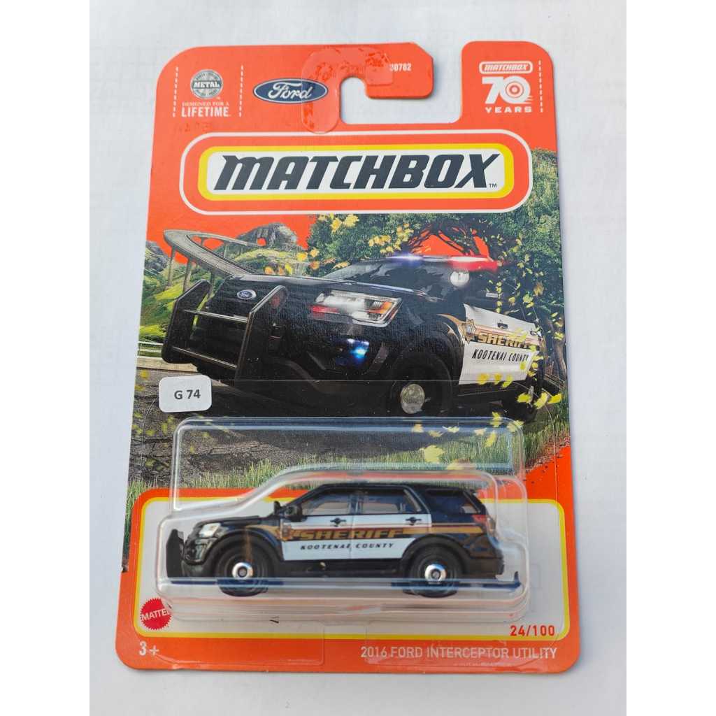 Matchbox - 2016 Ford Interceptor Utility Black Tampo Sheriff 70 Years ...