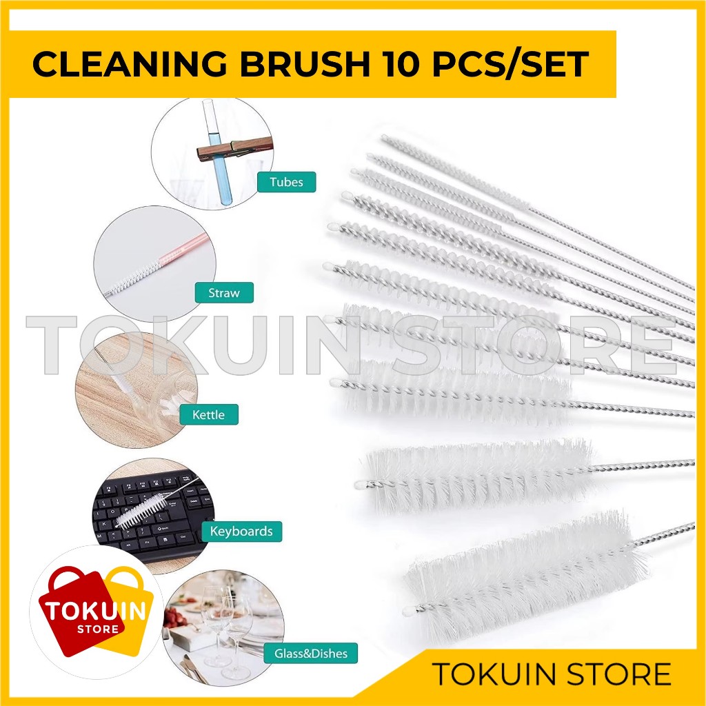 Nylon Cleaning Brush Set Cleaning Brush Test Tube Bottle Straw Brush ...