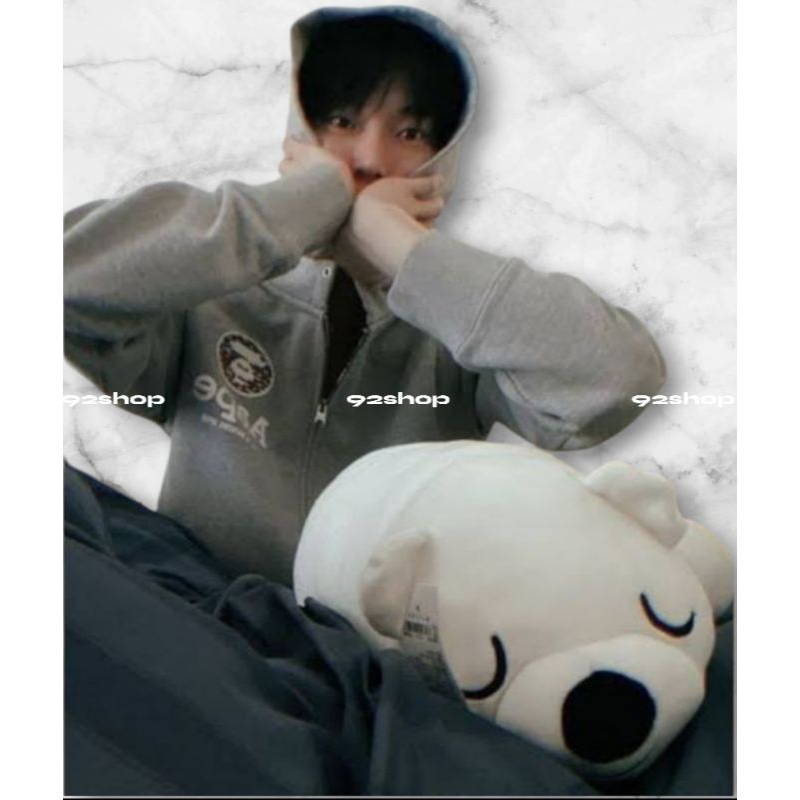 Miniso teddy bear size 50 CM polar teddy bear lying sleeping bear plush ...