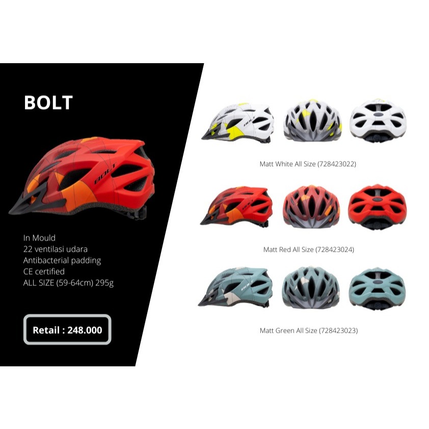 New 2024 polygon bolt helmet - mtb gravel Bike helmet in Mold | Shopee ...