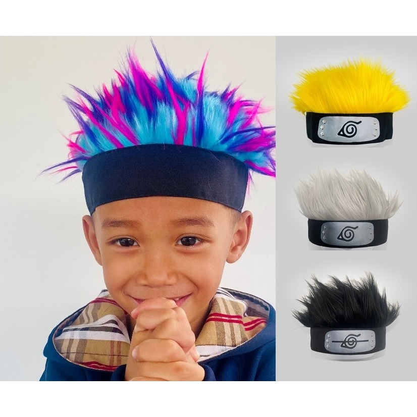 Children's hair hats, Wig Caps, Naruto Hats, Cosplay Hats | Shopee Malaysia