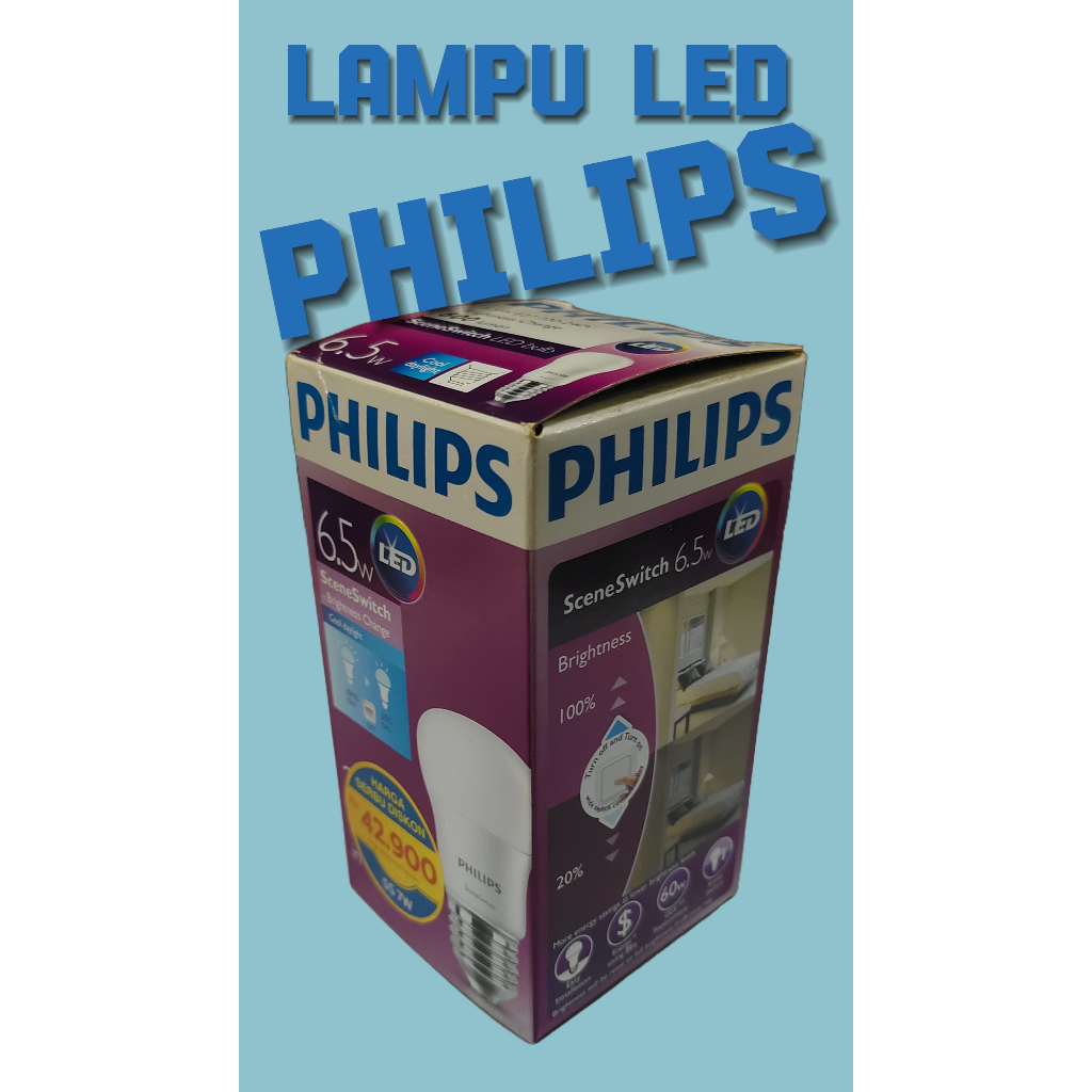 Philips Led Scene Switch 6,5w Cool Daylight E27 lamp | Shopee Malaysia