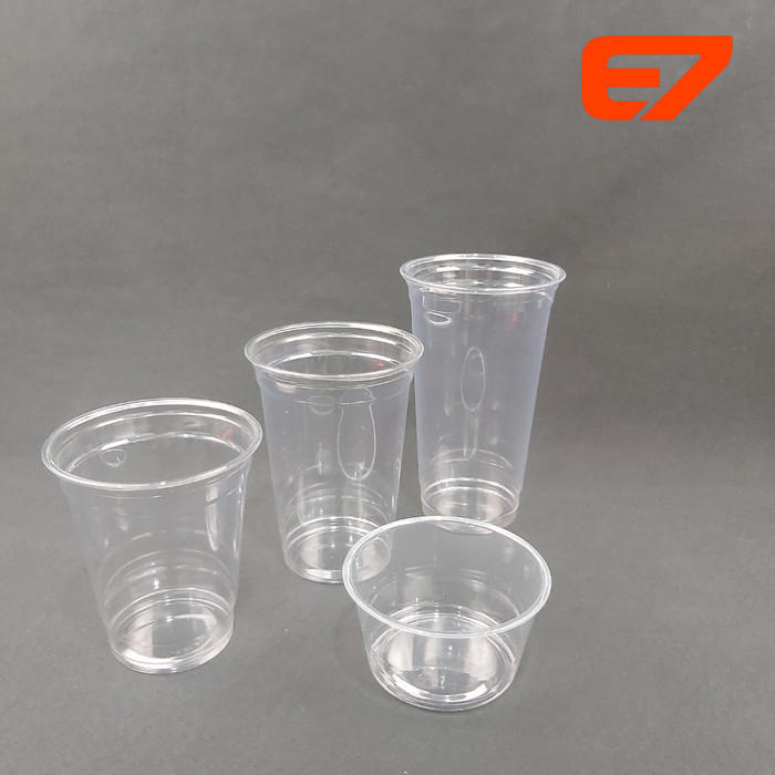 Pet Plastic Cup PL Cup Plastic juice Cup Bubble Tea (50pcs) | Shopee ...