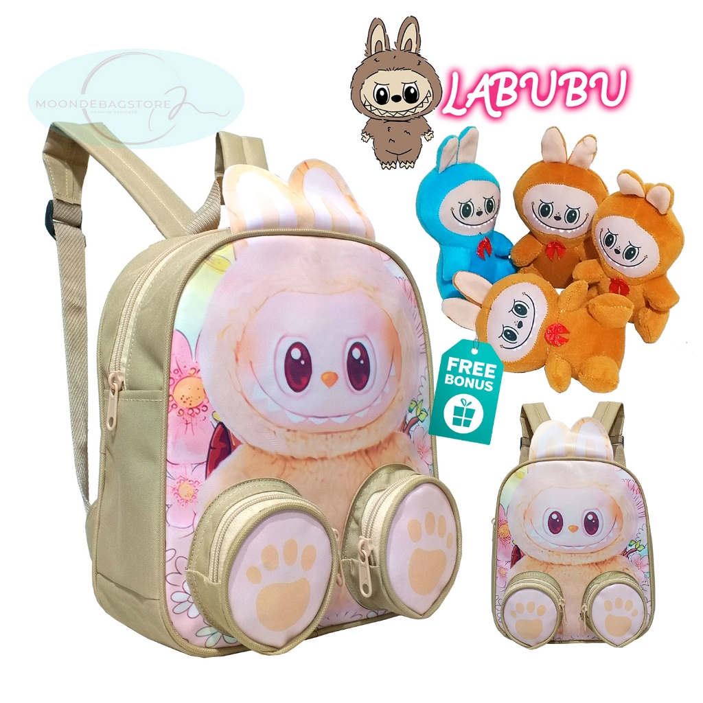 Labubu Character Backpack for Girls for Preschool / Kindergarten School ...