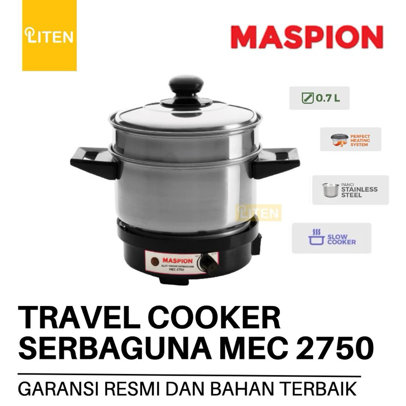 Maspion MEC 2750 Multipurpose Electric Heater / Multi Travel Mini ...