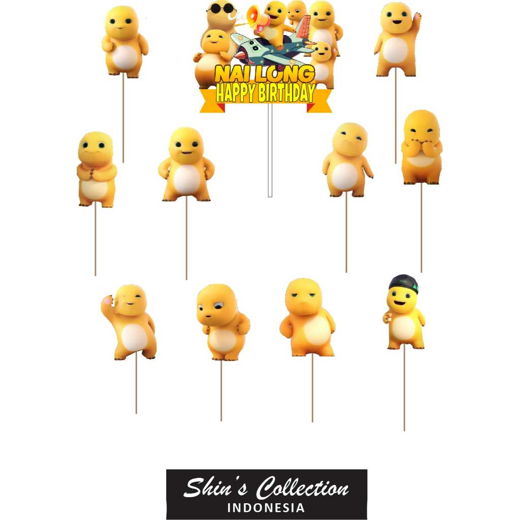 Nailong Cake topper contains 10 pcs | Shopee Malaysia