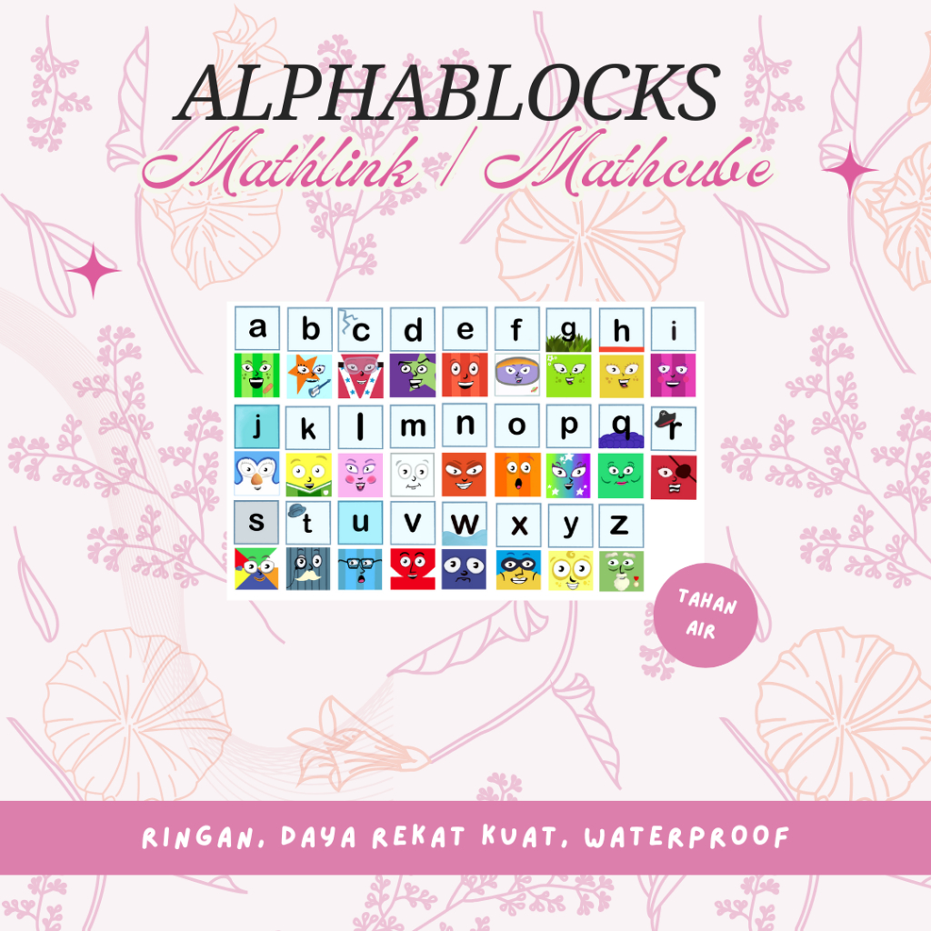 Alphablocks Mathlink Handmade Sticker | Mathcube numberblocks toy ...