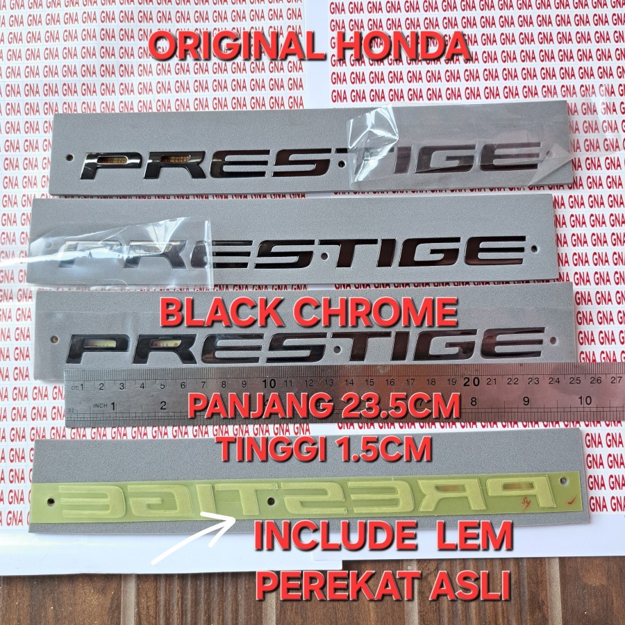 Universal BLACK CHROME Original Honda Prestige Logo Emblem | Shopee ...