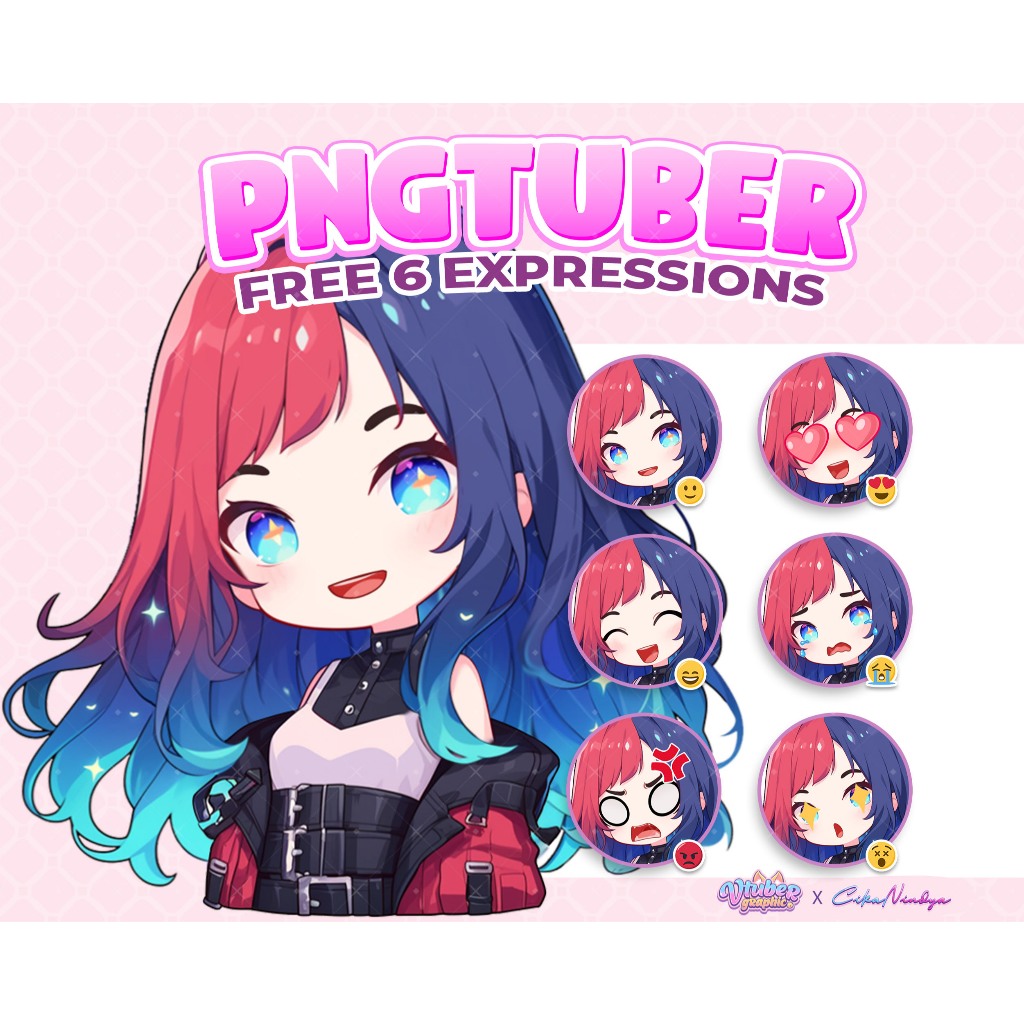 PNG Tuber for Live Streaming, Suitable for Twitch & YouTube, PNG Tuber ...