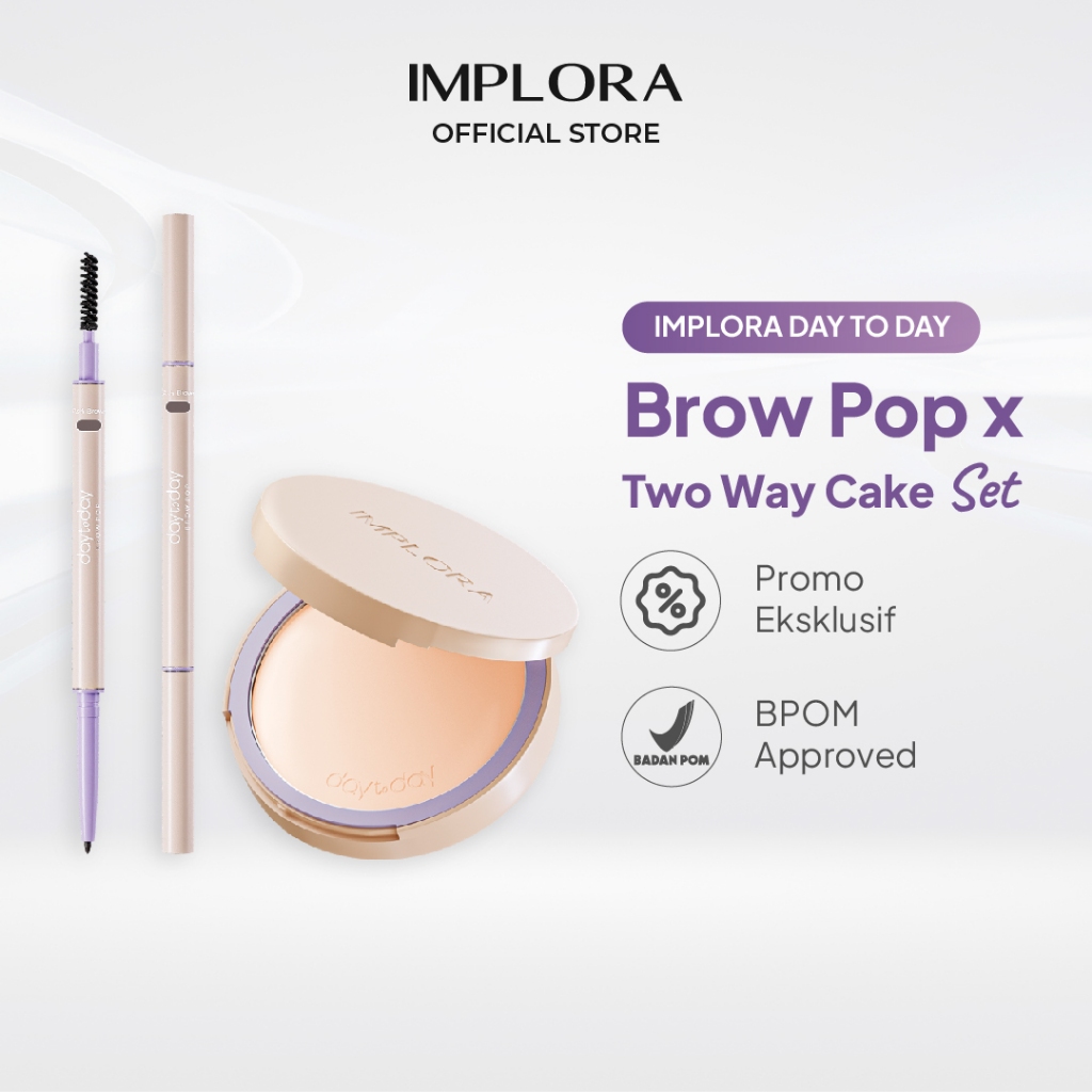 Implora DAY to Brow Pop xDAY two way cake Set | Shopee Malaysia