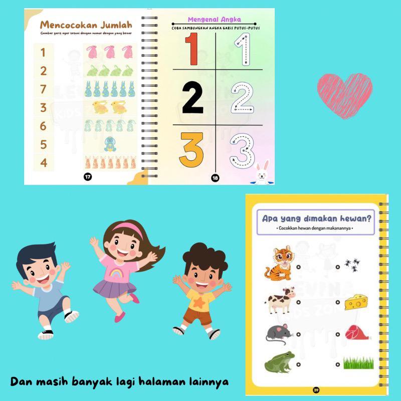 Activity book for toddlers aged 2 3 4 5 years wipe clean Activity book ...