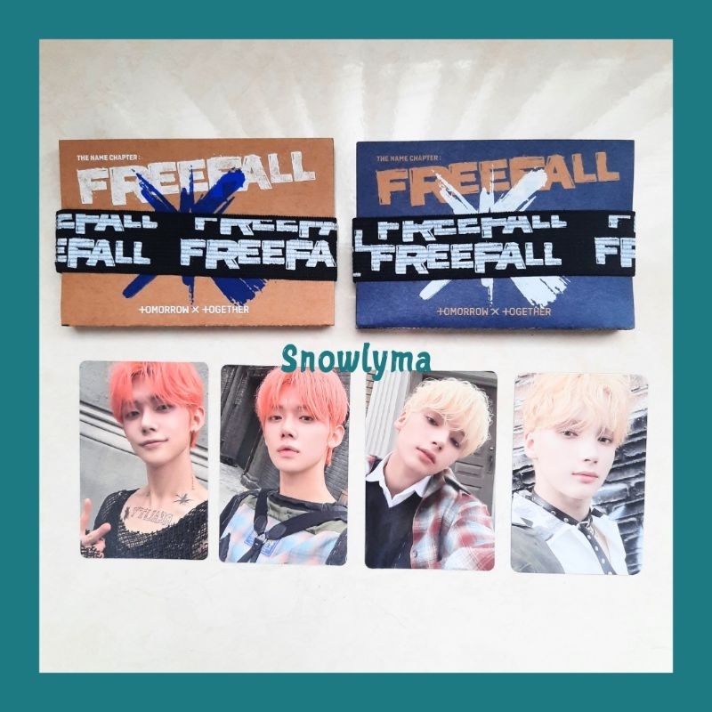 (SHARING) Photocard & ALBUM ONLY TXT FREEFALL WEVERSE VERSION YEONJUN ...