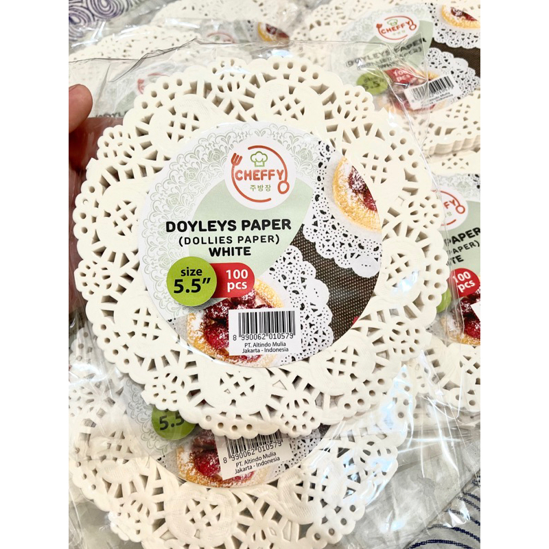 Doilies Paper Cheffy 5,5” ~ FROZEN FOOD PLASTIC GALLERY | Shopee Malaysia