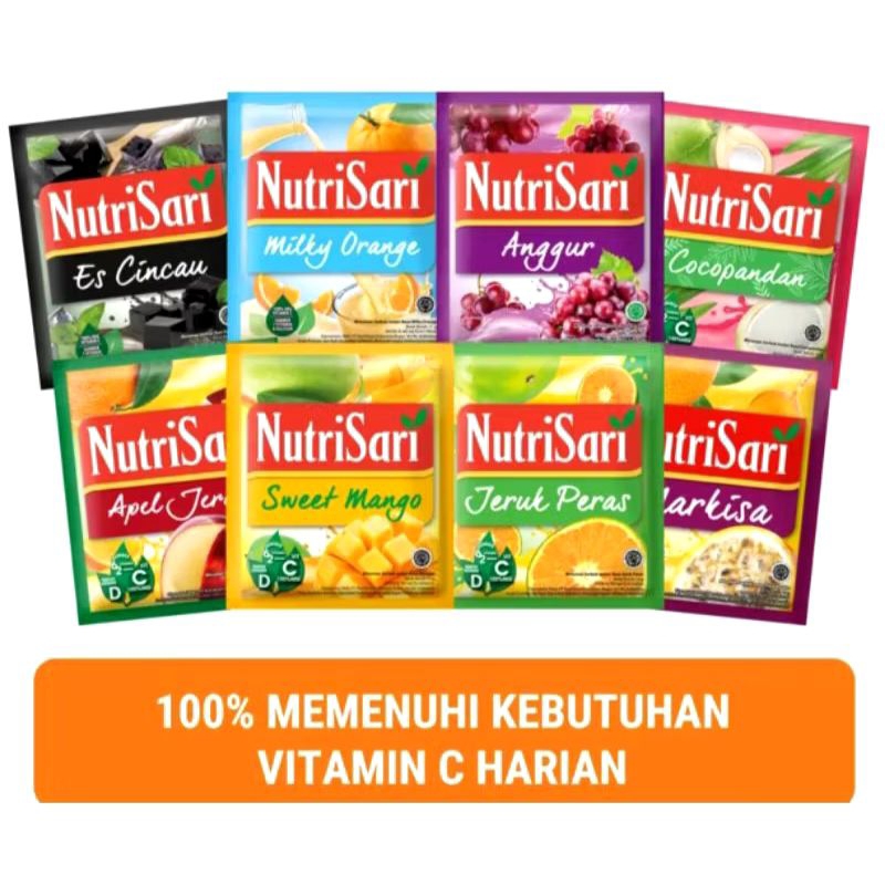 Nutrisari ALL FLAVORS 1 plan contains 10 sachets | Squeezed orange ...